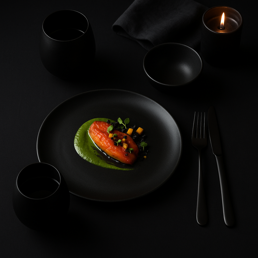 Monochrome Magic: The All-Black Table Trend Taking Over Fine Dining ...