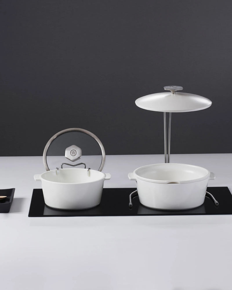 Revol REVOLUTION 2 ROUND COCOTTE 10.25''/26cm Glass Induction SKU: '64 ...