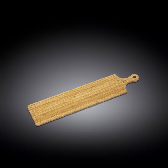 Wilmax Natural Bamboo Long Serving Board With Handle 26" X 5.9" | 66 X ...